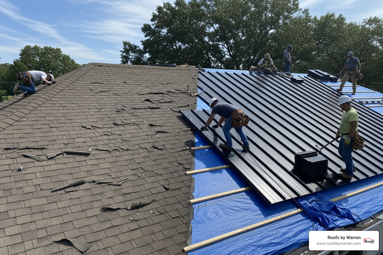 Transition from shingle to metal roof: Flawless 2025